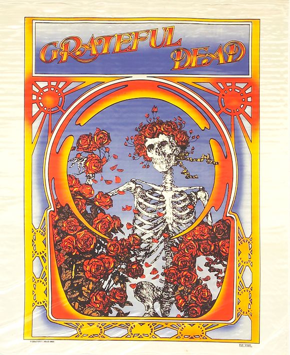 Bonhams : Two Rock Scully-owned Grateful Dead banners, 1980s