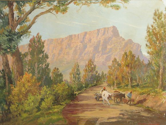 Bonhams : Victor Simmonds Woman at the river 18 1/2 x 23in