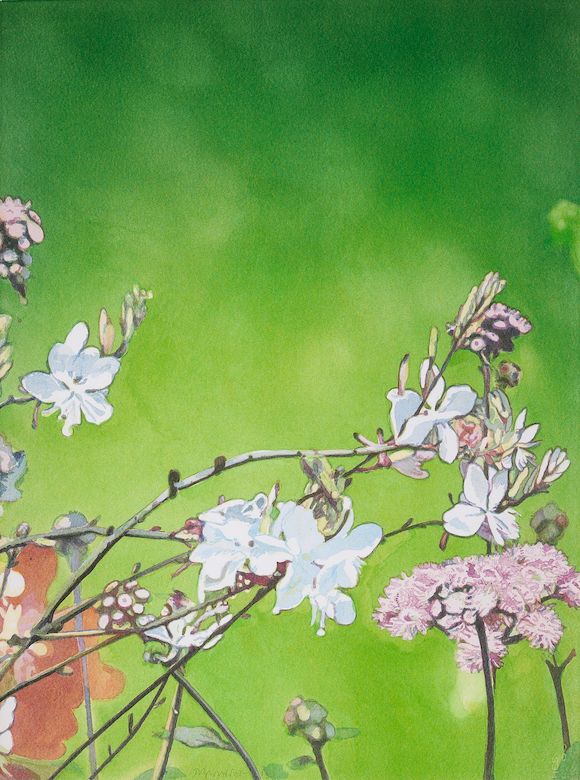 Bonhams : Joseph Raffael (American, born 1933); Luxembourg Gardens, Summer;