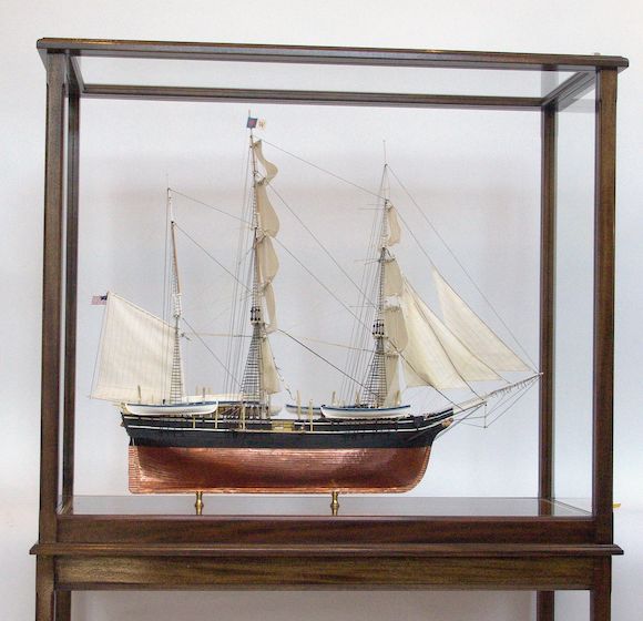 Bonhams : A plank on frame model of the New Bedford Whaleship "Charles ...