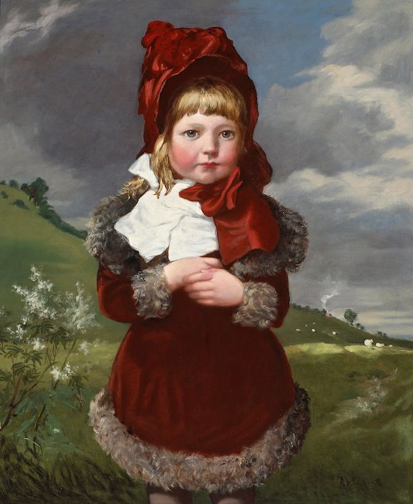 Bonhams : Robinson Elliott (British, 1814-1894) Little miss 30 x 25in ...