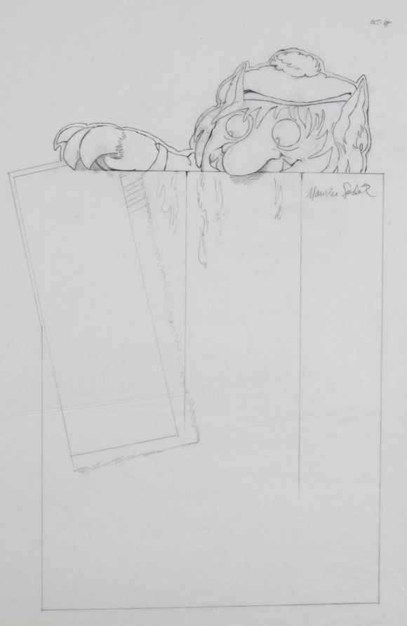 Bonhams : SENDAK, MAURICE. 1928-2012. Wild Thing peering over a fence ...