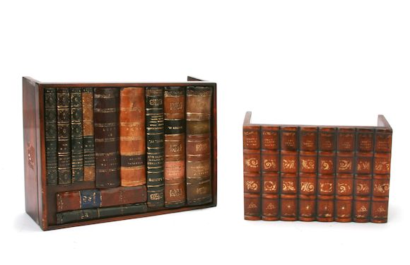 Bonhams : A group of nine faux book form decorations