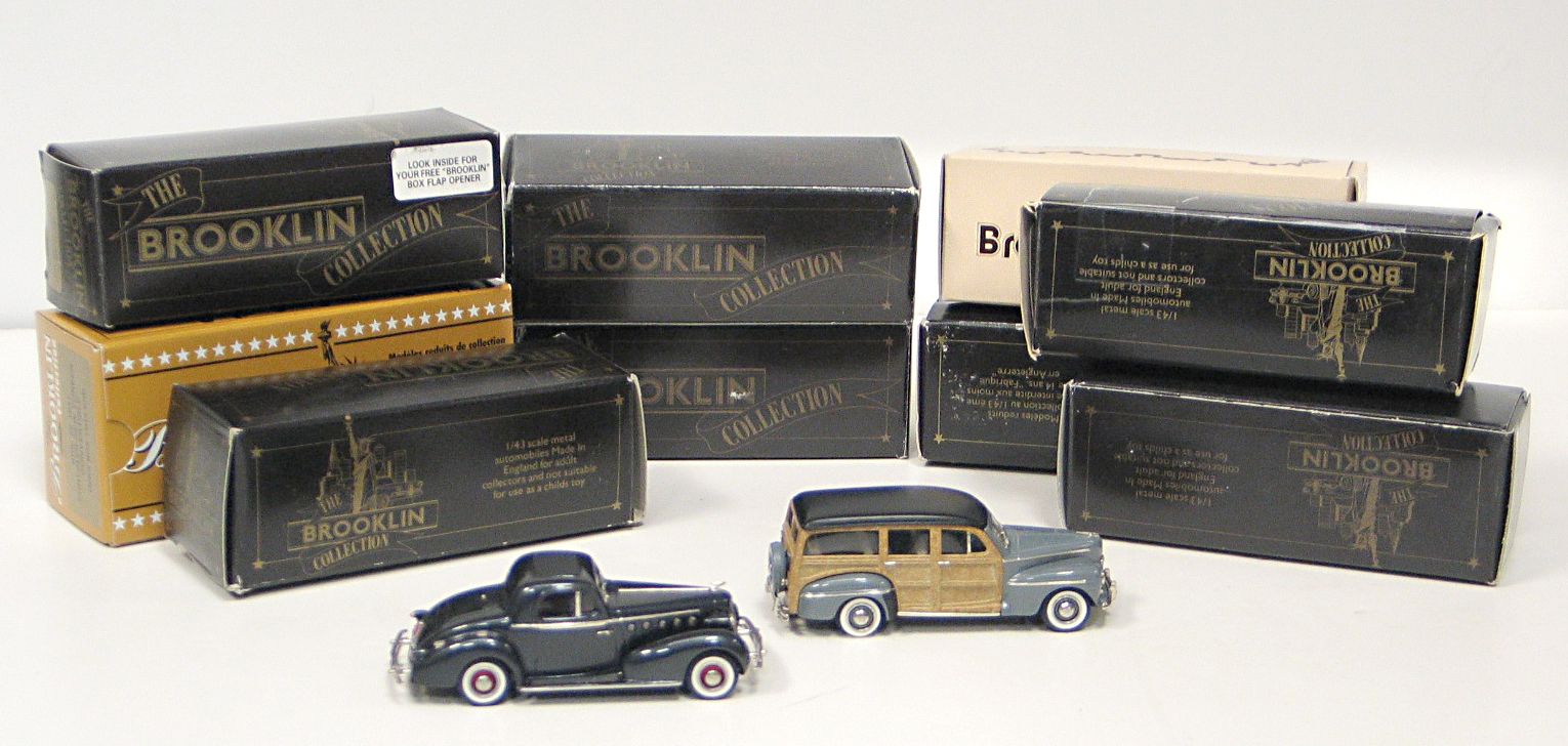 Bonhams Cars : Eighteen 1:43 scale white metal models by Brooklin, English,
