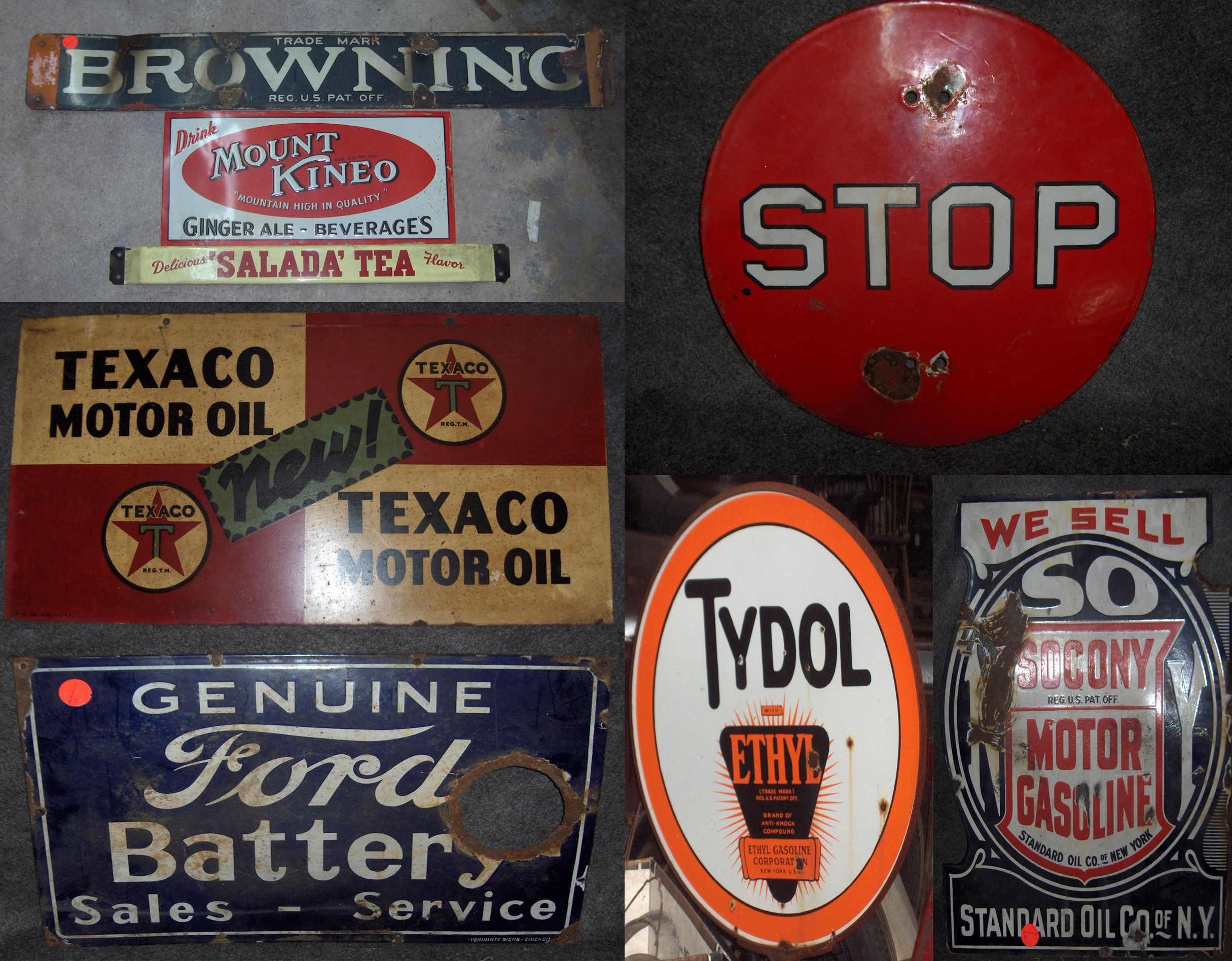 Bonhams Cars : A quantity of signs,,