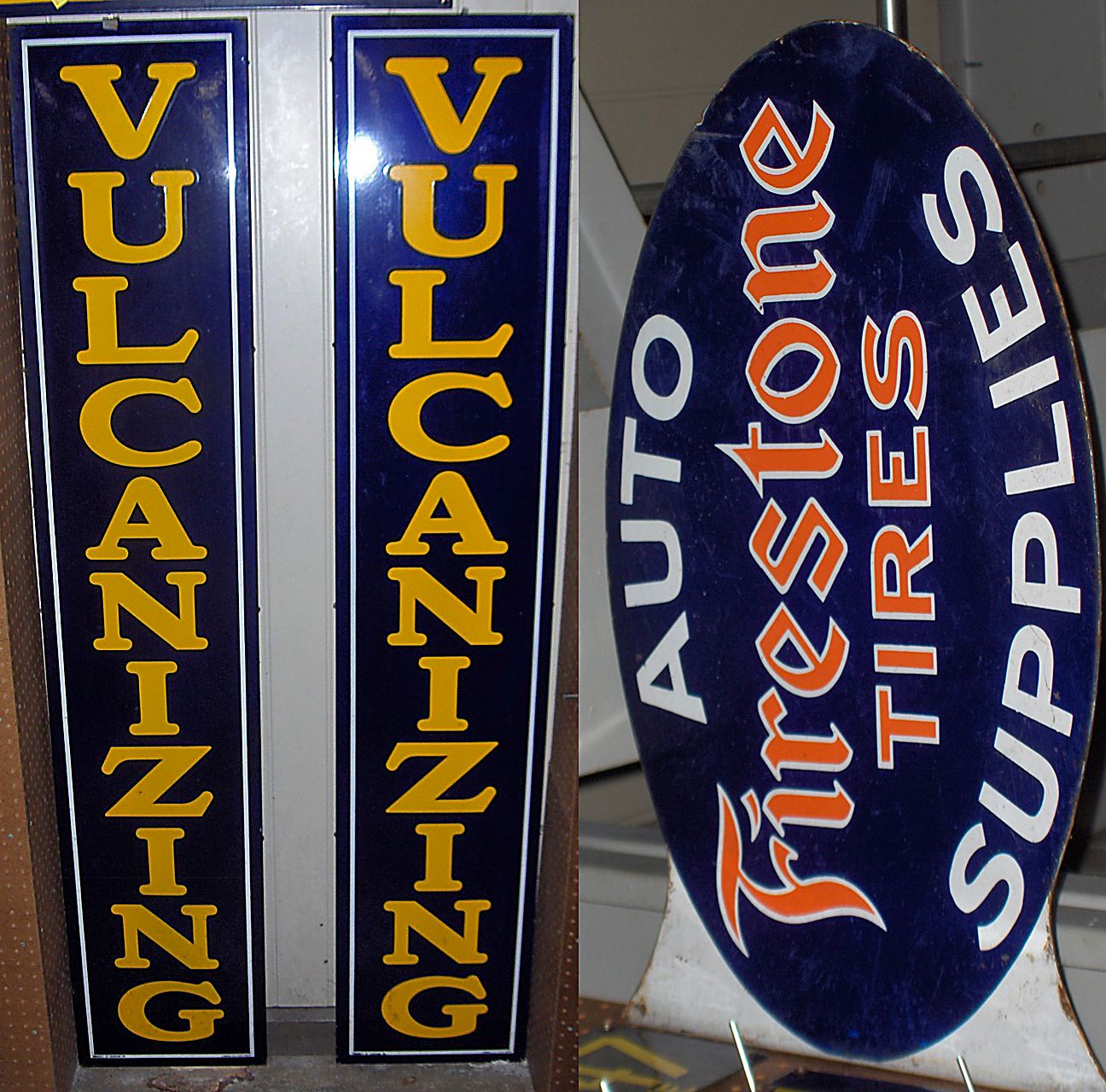 Bonhams Cars : Three enamel signs,,