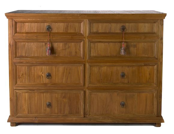 Bonhams : A Provincial mixed wood chest of eight drawers