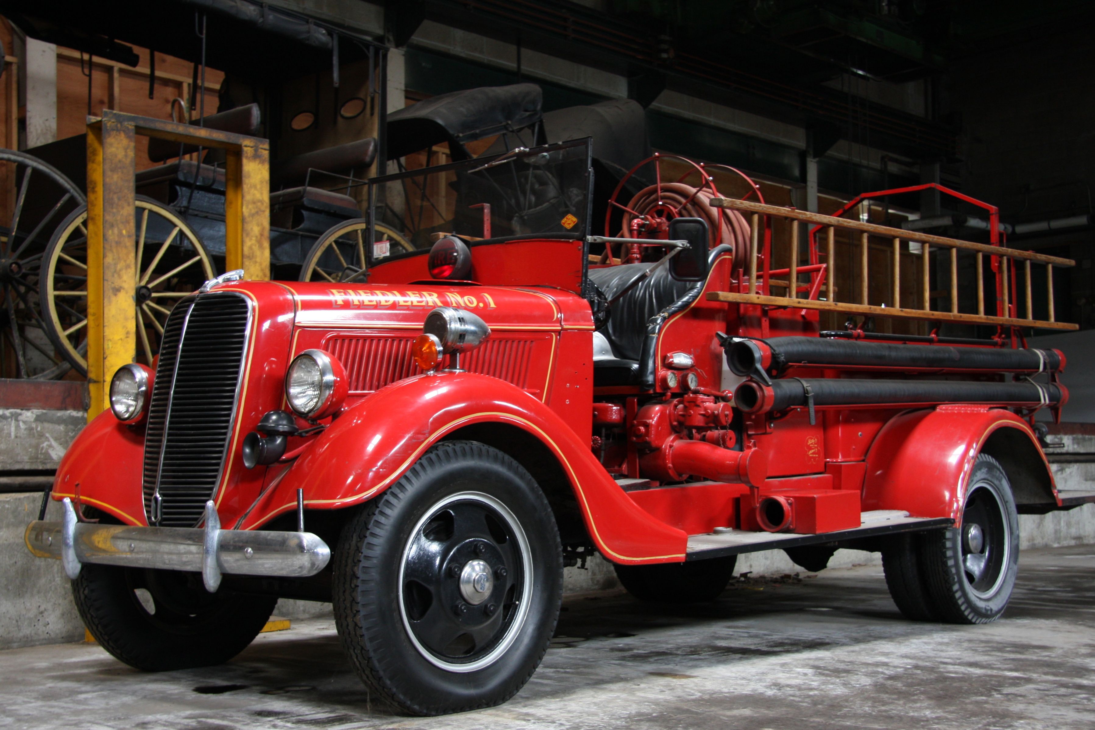 Bonhams Cars : The Ex-Arthur Fiedler ,1937 Ford 1½ ton Pumper Fire Truck Chassis no. to be advised
