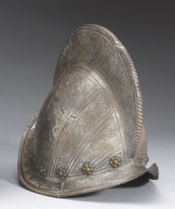 Bonhams : A continental etched morion