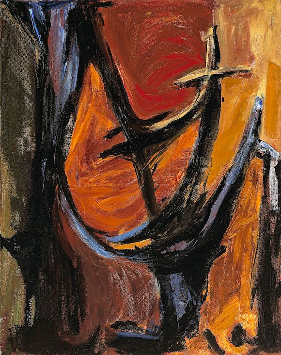 Bonhams : Ruth Wall (American, born 1917) Untitled, 1953 31 3/4 x 25 1 ...