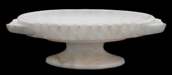 Bonhams : A large carved marble compote
