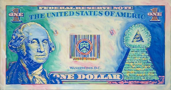 Bonhams : Robert Dowd (American, 1936-1996) One Dollar, 1994 28 1/4 x ...