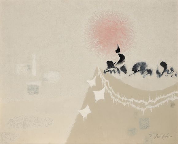 Bonhams : Tetsuo Ochikubo (American, 1923-1975) Untitled 24 x 30in (61 ...