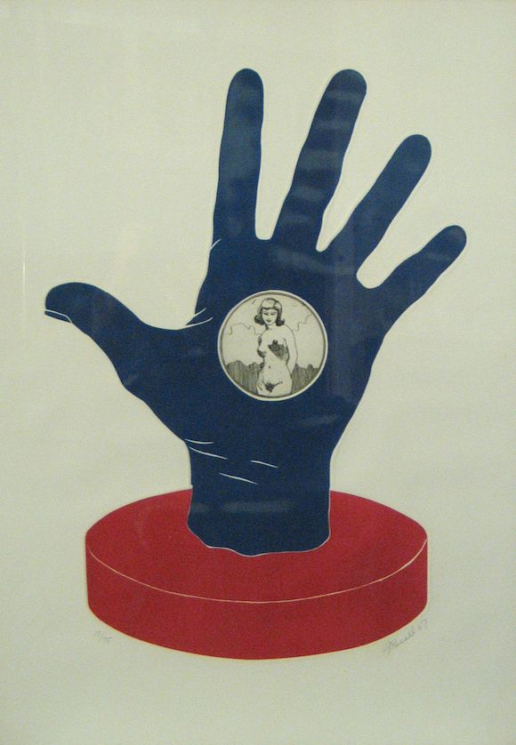 Bonhams : Dennis Beall (American, born 1929) Hand with Nude;