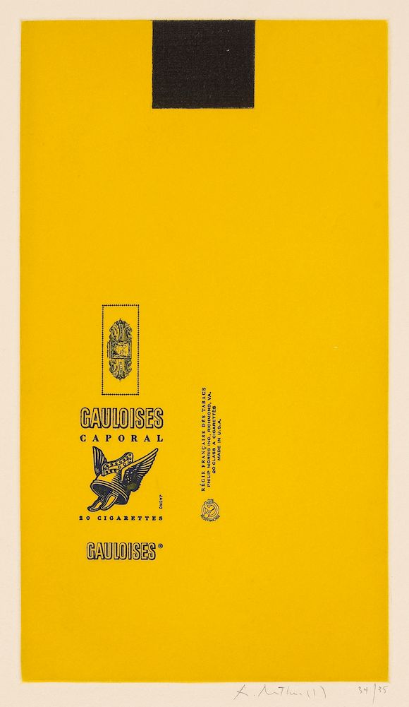 Bonhams : Robert Motherwell (American, 1915-1991); Gauloises Bleues ...