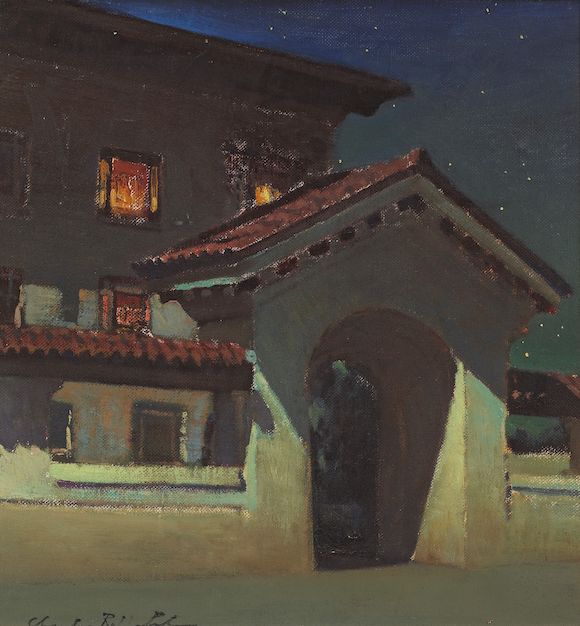 Bonhams : Charles Rollo Peters (American, 1862-1928) Adobe in Moonlight ...
