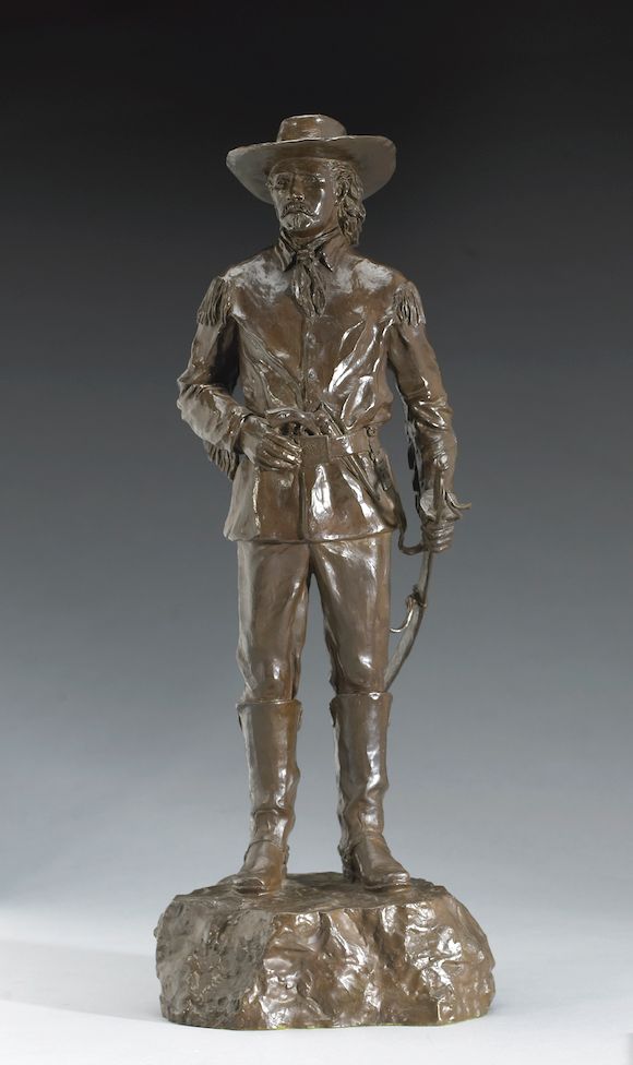Bonhams : A bronze figure of General George Armstrong Custer by Juan Dell