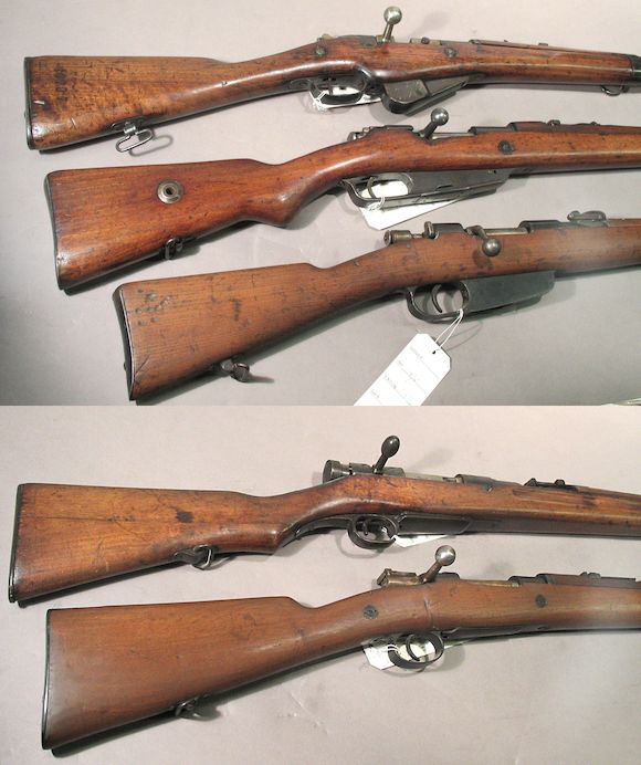 Bonhams : A lot of five bolt action military rifles