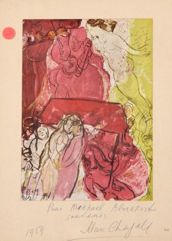 Bonhams : After Marc Chagall; Greeting Card;