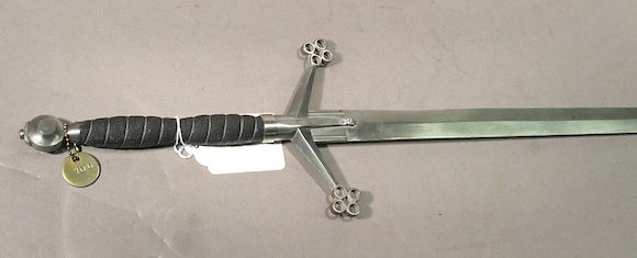 Bonhams : A miniature Highland two-handed sword, claidheamh da laimh