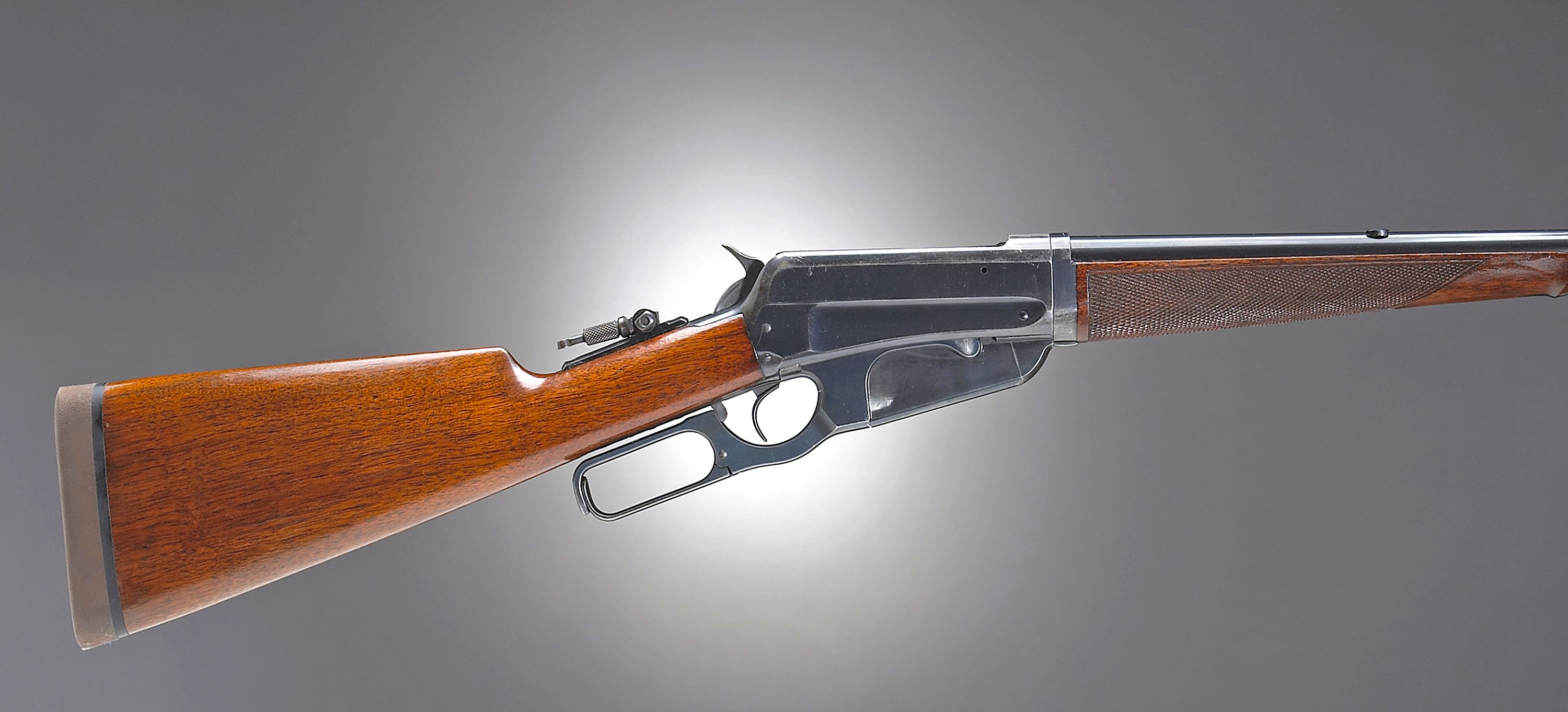 A .405 caliber Winchester Model 1895 takedown lever action rifle ...