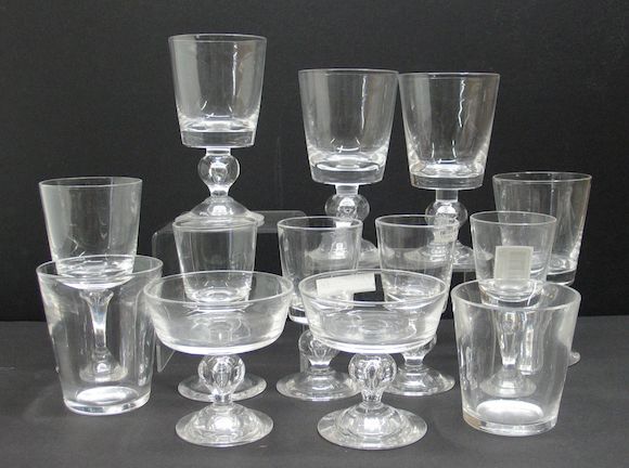 Bonhams : A suite of Steuben glass in pattern 7926