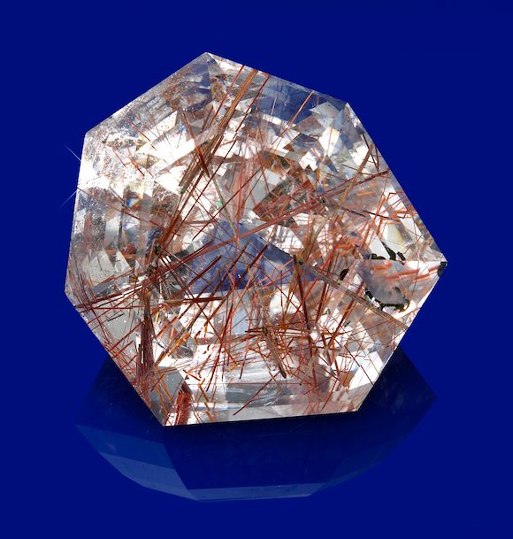 Bonhams : Faceted Quartz with Inclusions