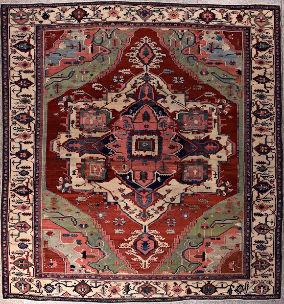 Bonhams : A Serapi carpet