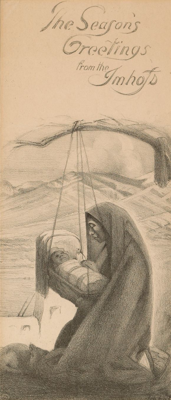 Bonhams : Joseph A. Imhof (American, 1871-1955) Seasons Greetings from ...