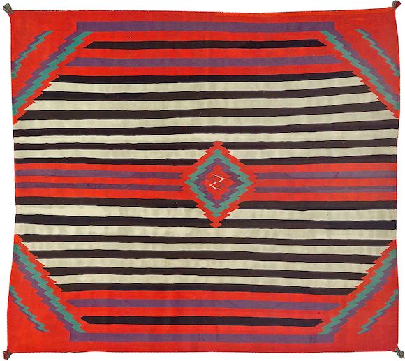 Bonhams : A Navajo Germantown chief's weaving, 4ft 3in x 4ft 8in