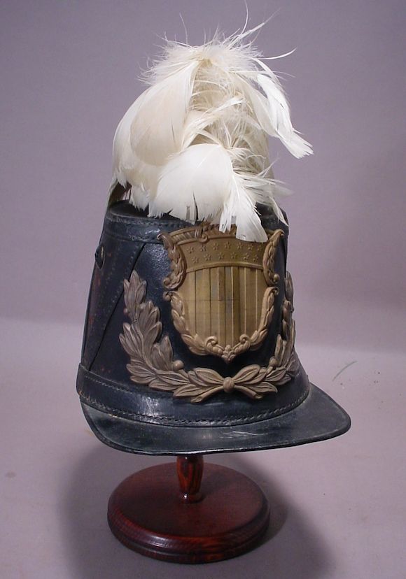Bonhams : A composite Pattern 1859 shako with Marine Corps enlistedman ...