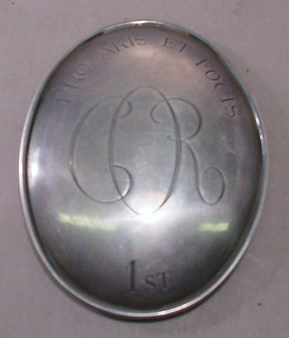 Bonhams : A reproduction silver crossbelt plate in late 18th century style