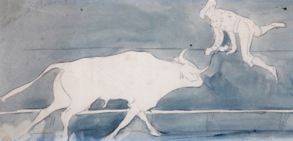 Bonhams : Edward Borein (American, 1872-1945) Bull Fighter; The Tables ...