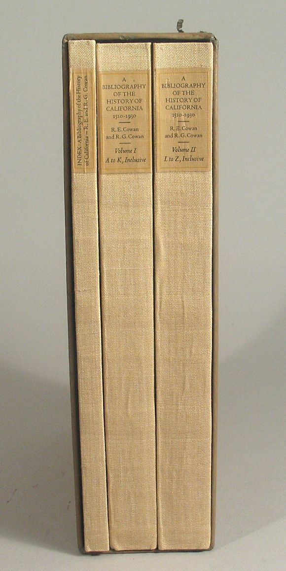 Bonhams : COWAN, R.E. & R.G. COWAN.