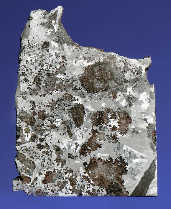 Bonhams : Udei Station Meteorite - End Piece of a Silicated Iron Meteorite