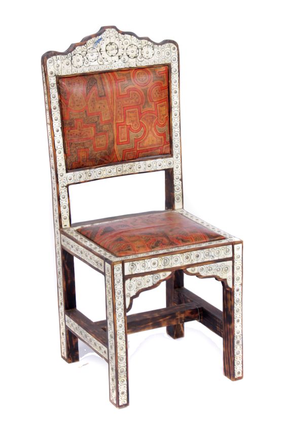 Bonhams : A suite of Levantine style bone and ivory mounted furniture