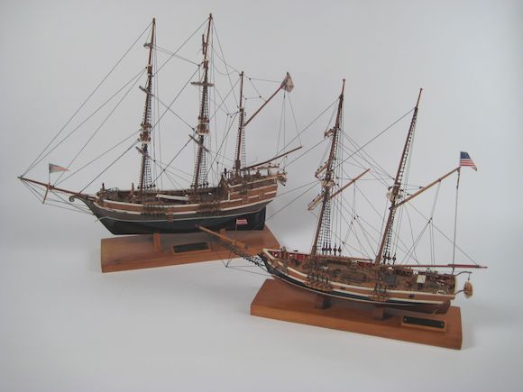 Bonhams : Two scale ship models: The Brigantine Sloop HMS Beagle and ...