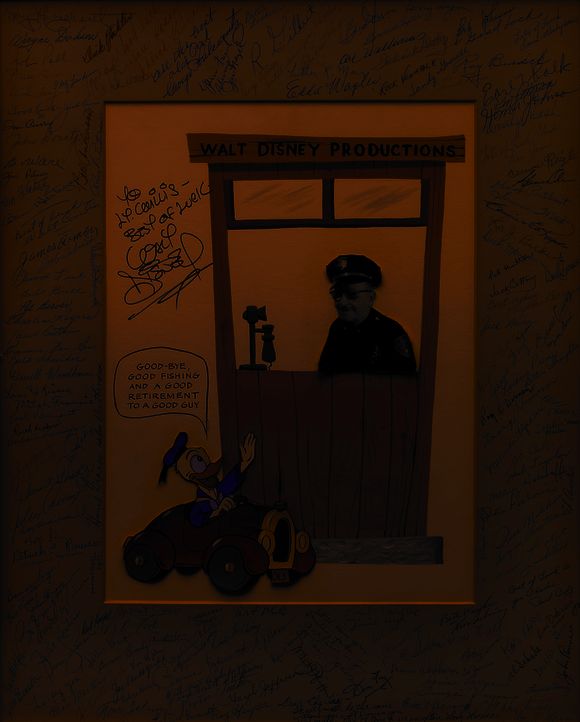 Bonhams : A Walt and Roy Disney signed retirement farewell card to one ...