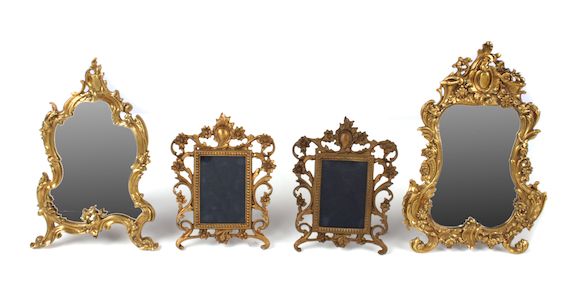 Bonhams : A group of four bronze frames