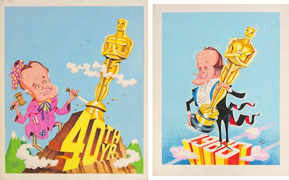 Bonhams : Two Bob Hope funny 'Academy Awards' promotional paintings ...