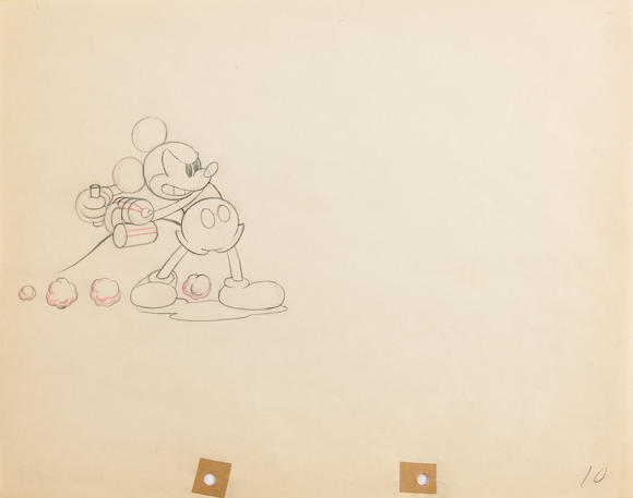 Bonhams A Walt Disney Animation Drawing From Mickeys Garden”