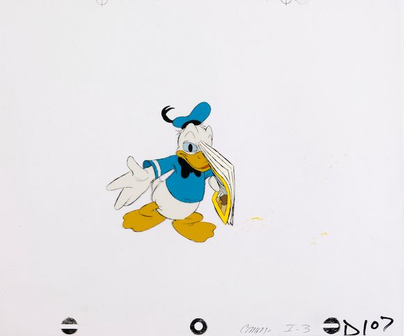 Bonhams : Five Walt Disney celluloids of Donald Duck