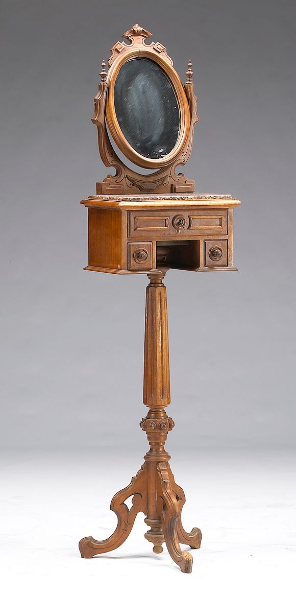 Bonhams : A Victorian walnut dressing stand