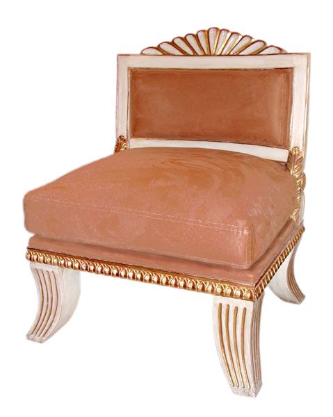 Bonhams : An 'Anthemion' Italian Neoclassical style parcel gilt club chair
