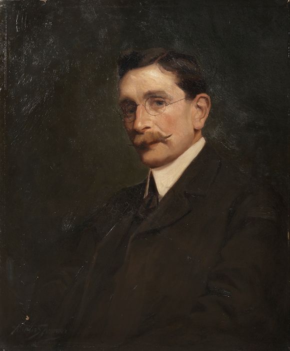 Bonhams : Arthur Spooner (British, 1873-1962) A portrait of a gentleman ...