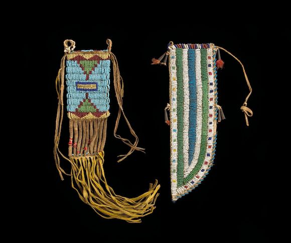 Bonhams : Two Plains beaded items
