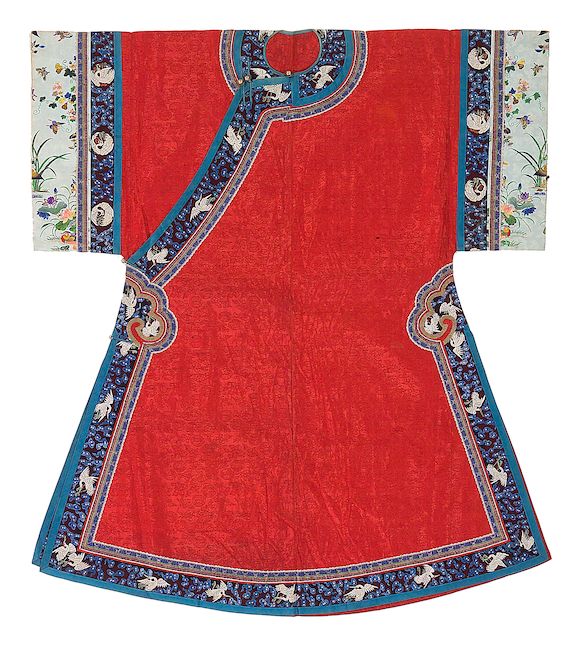 Bonhams : A group of three silk robes Late Qing/Republic Period