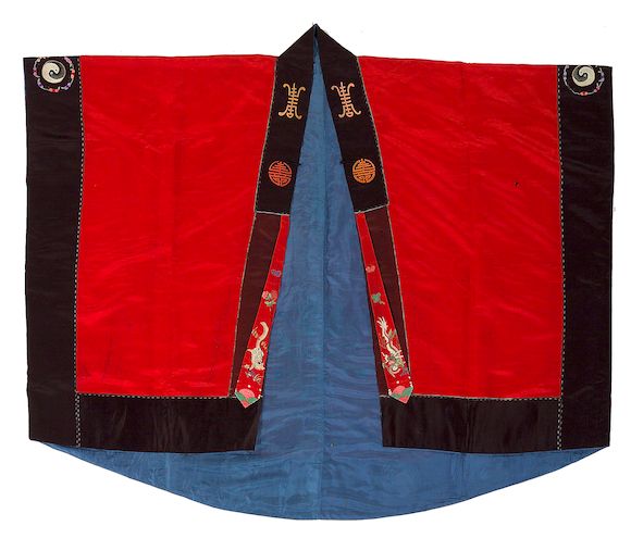 Bonhams : An embroidered silk Daoist priest's robe 20th Century