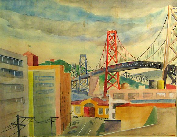 Bonhams : Harry D. Reeks (American, 1920-1982) Alcatraz, 1949; Bay Tour ...