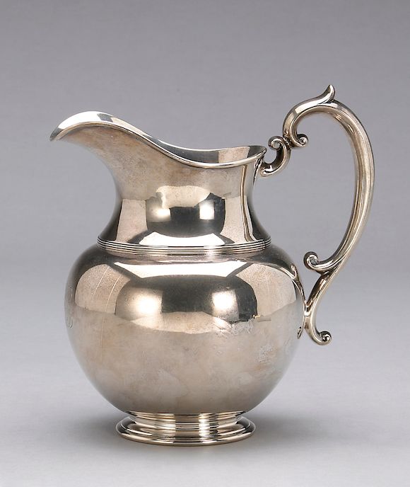 Bonhams : Sterling 3 1/2 Pints Water Pitcher by Durgin